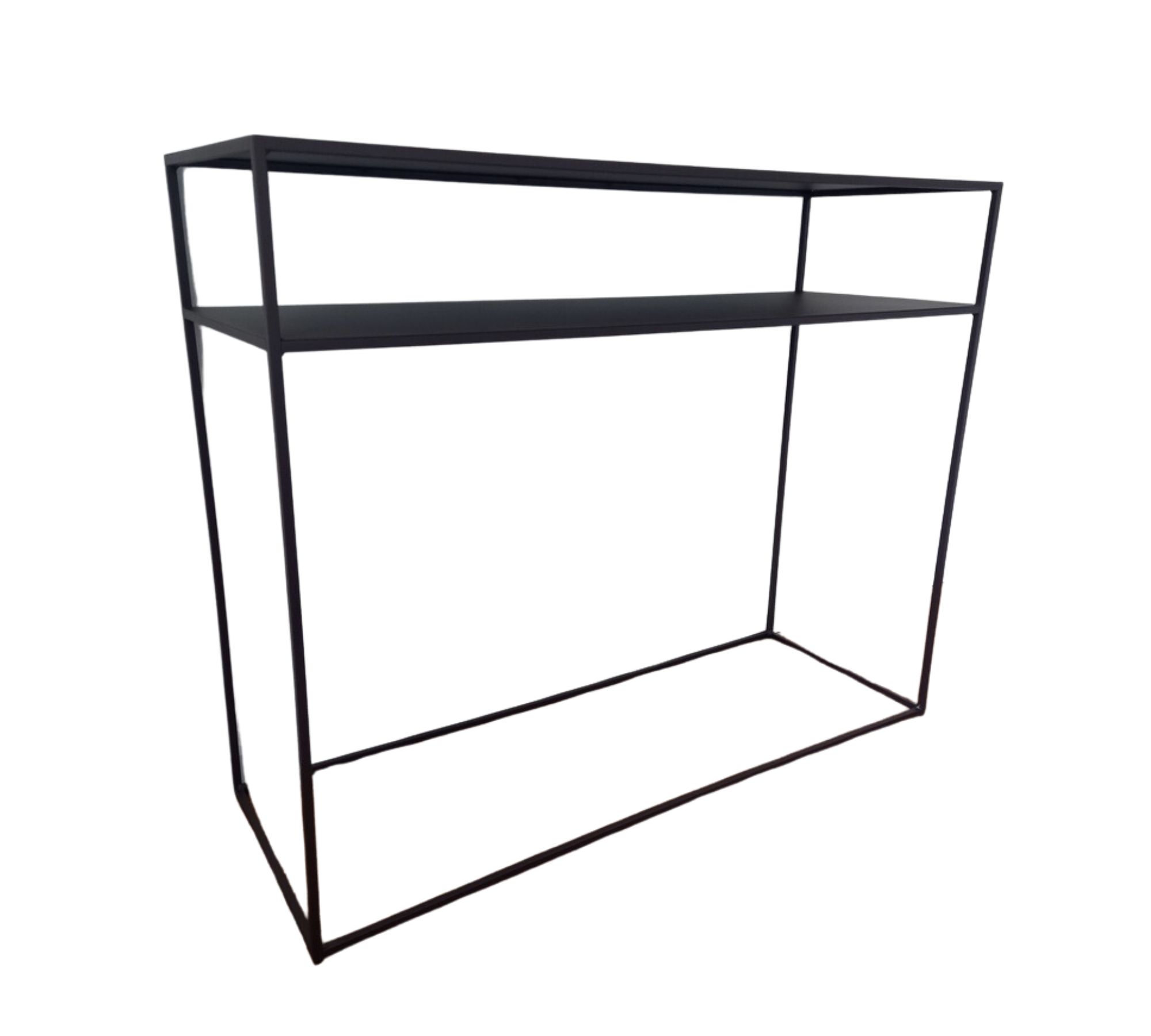 Konsole mit Ablagefach Eisen Schwarz | Wohnmanufactur Grünberger | COCOLI