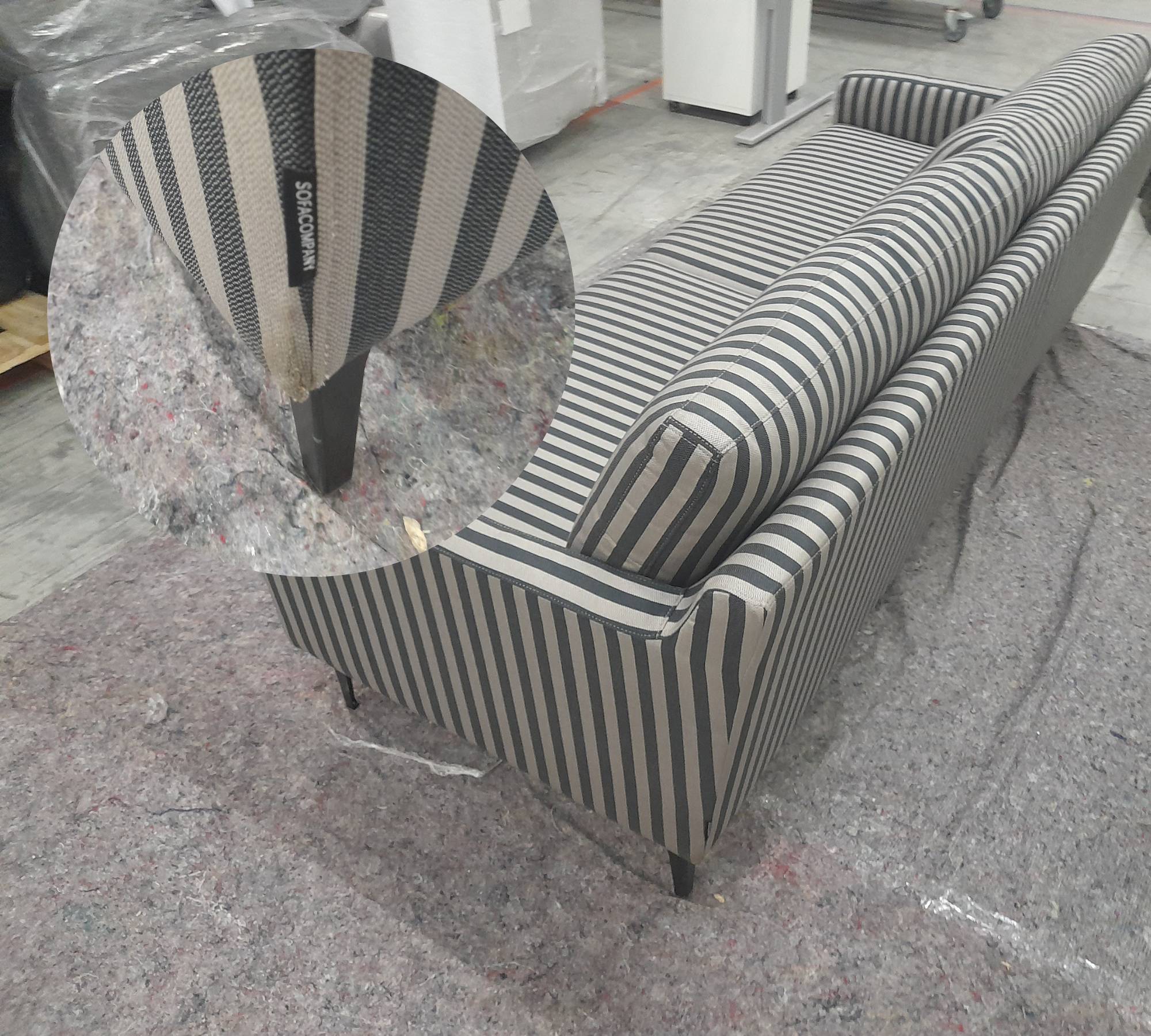 Anna Sofa 3-Sitzer Straight Latte Black | SOFACOMPANY | COCOLI