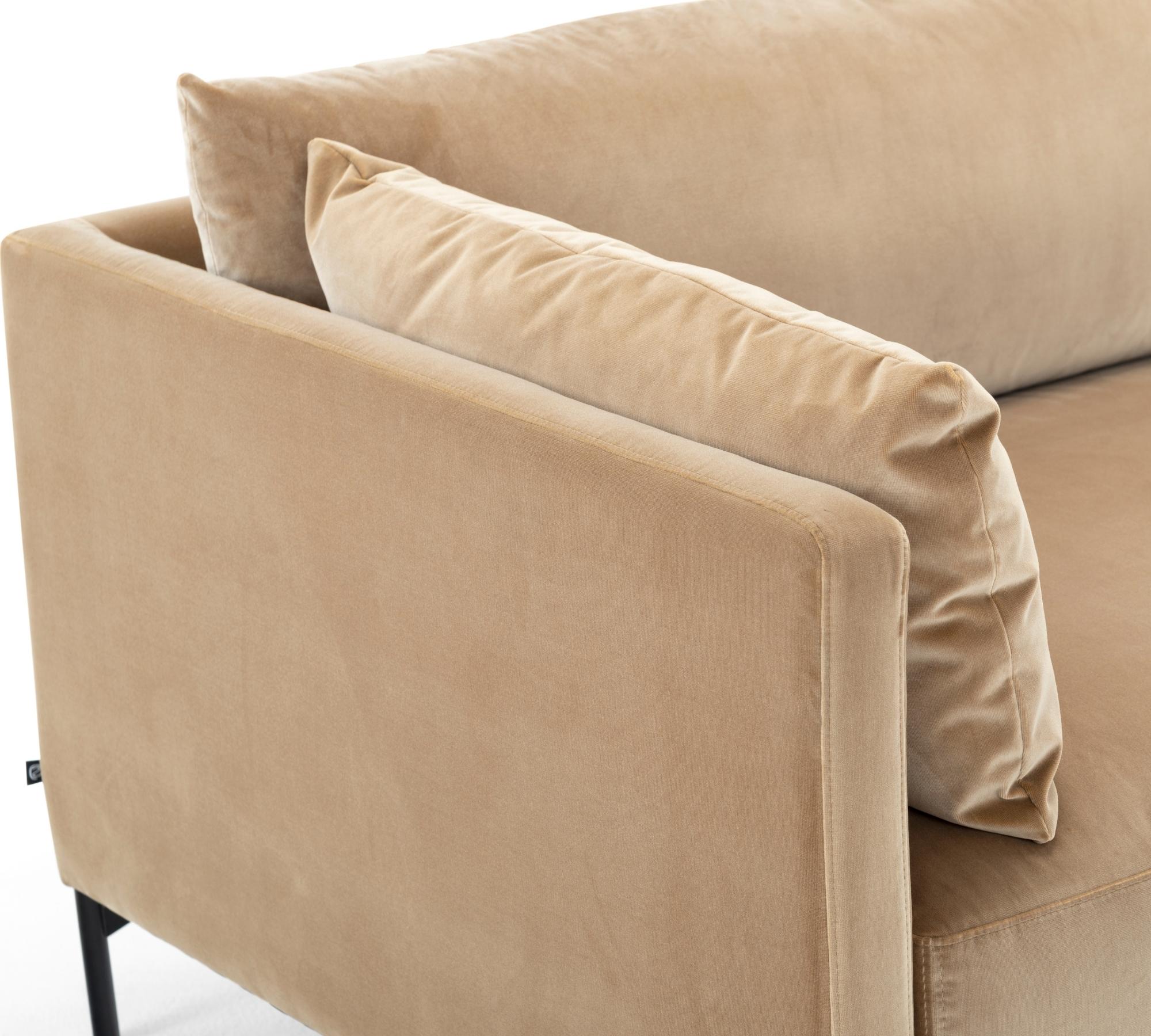 Vincent 1-Sitzer Modul Links Velour Matt Beige | SOFACOMPANY | COCOLI