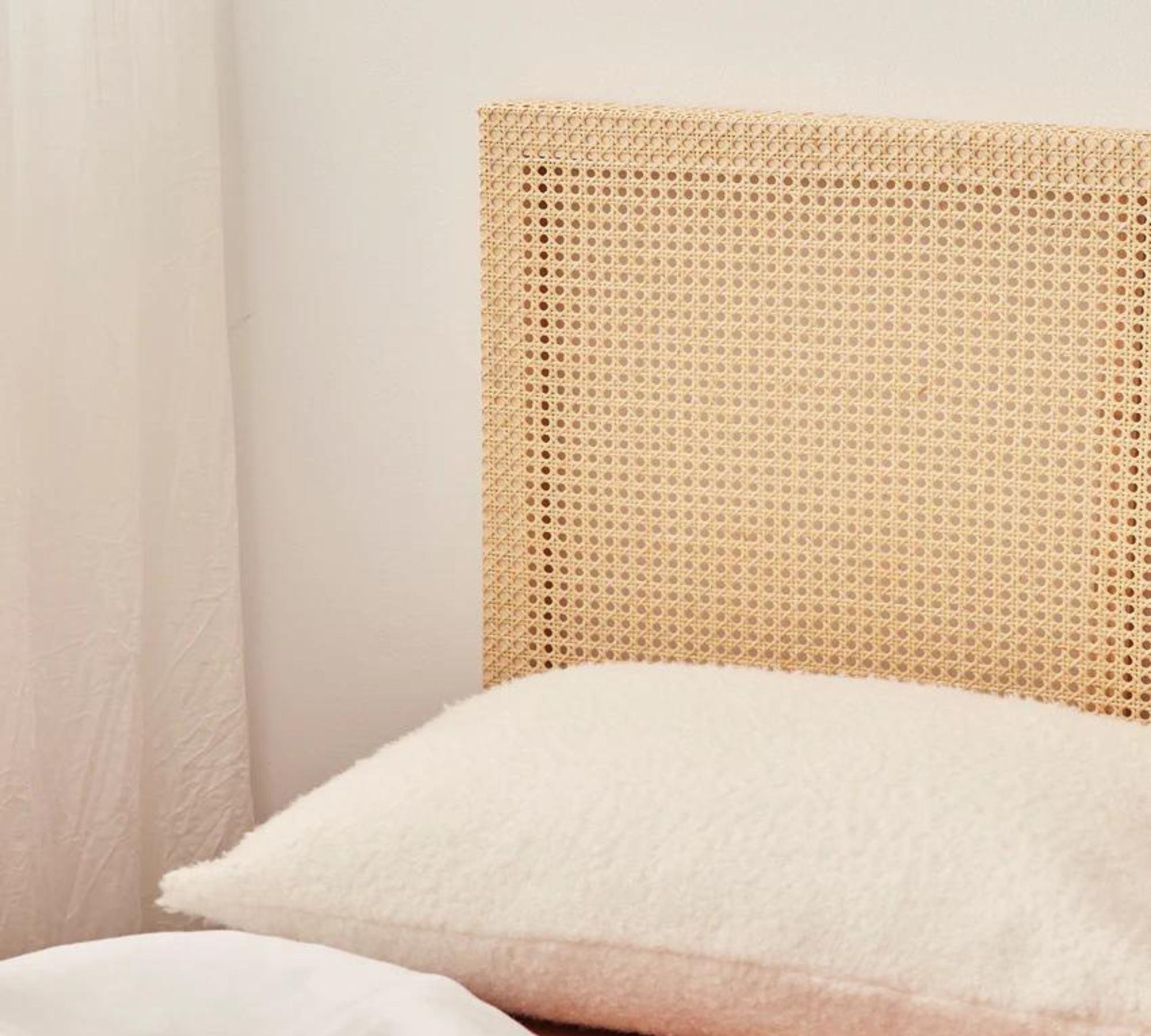 Nathe Bettkopfteil Holz Beige | Hannun | COCOLI