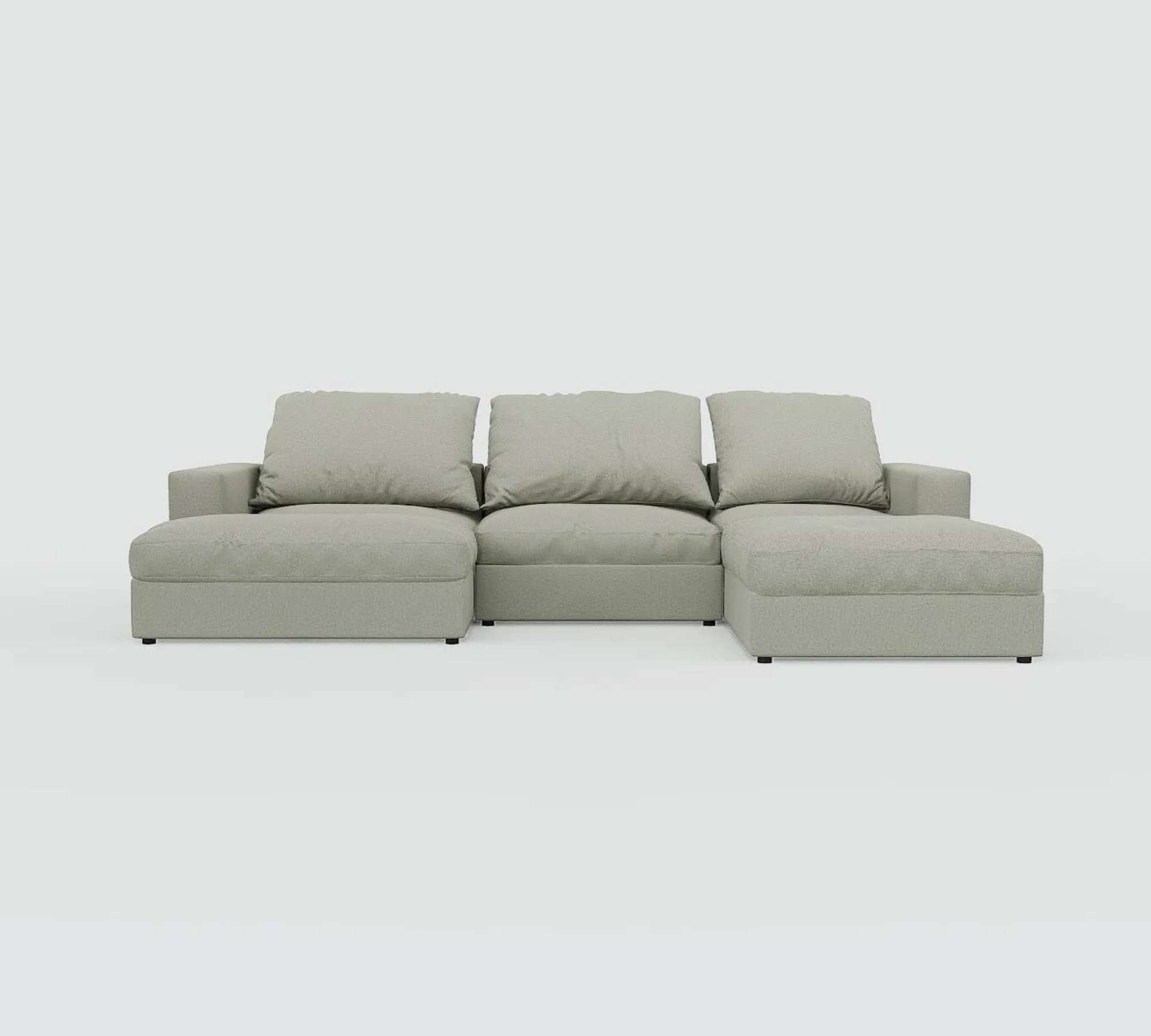 Flayr Ecksofa Webstoff Schiefergrau | MYCS | COCOLI