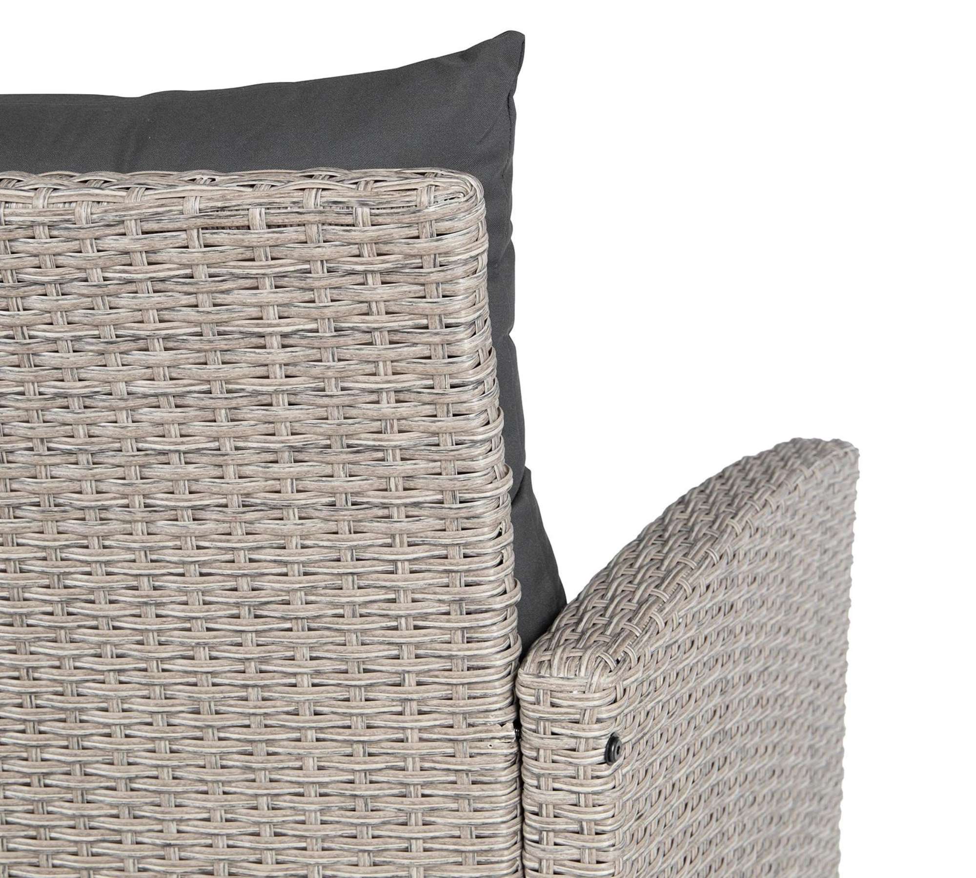 Loungesofa Metall Textil Grau | Jardi | COCOLI