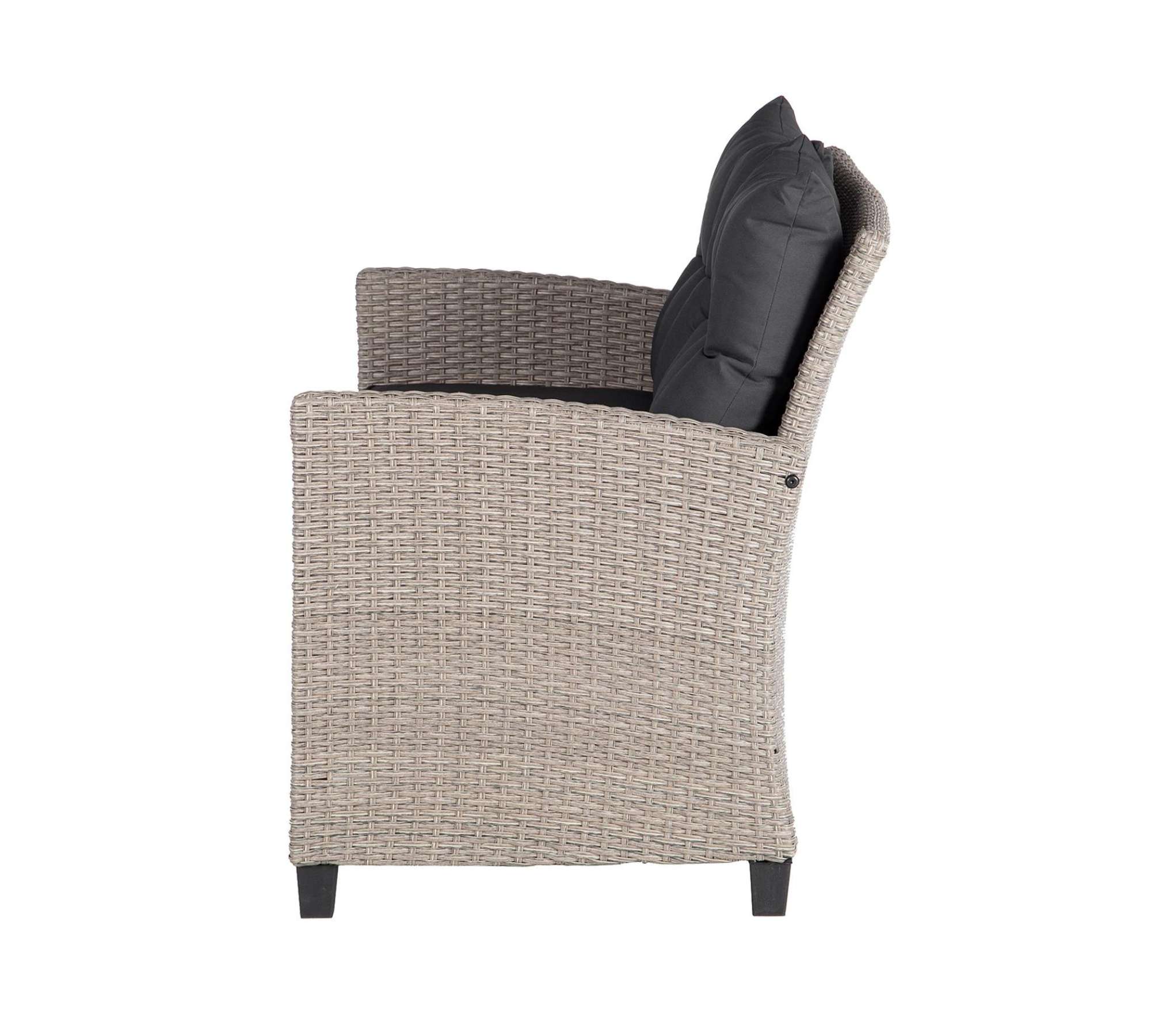 Loungesofa Metall Textil Grau | Jardi | COCOLI