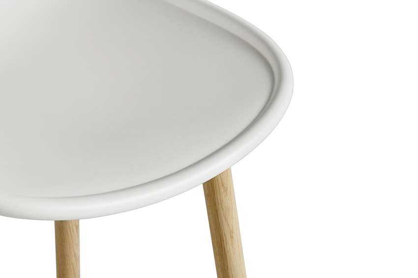 Neu 12 Barhocker High Kunststoff Holz Weiß | HAY | COCOLI