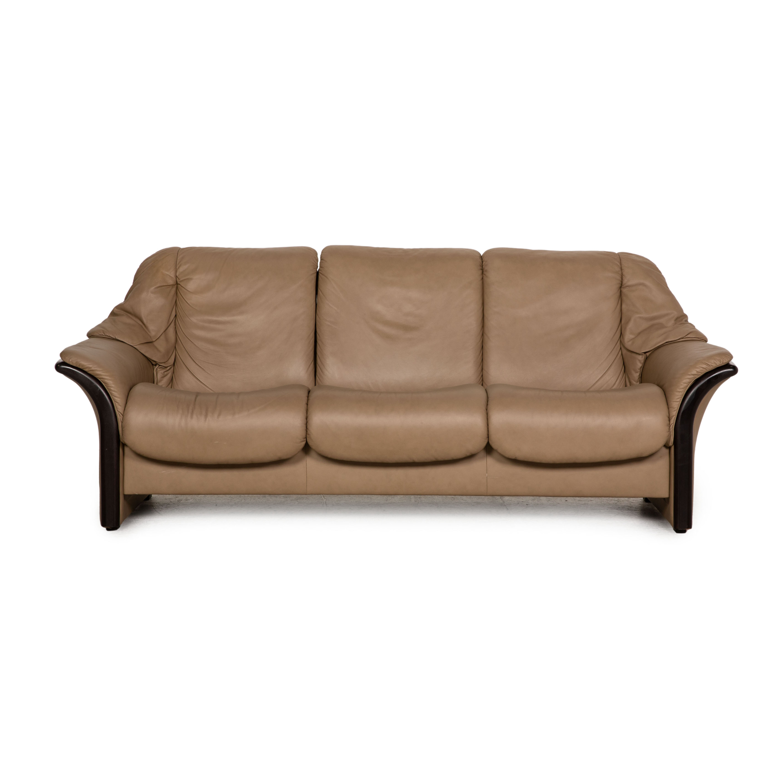 Eldorado Sofa 3-Sitzer Leder Beige | Stressless | COCOLI