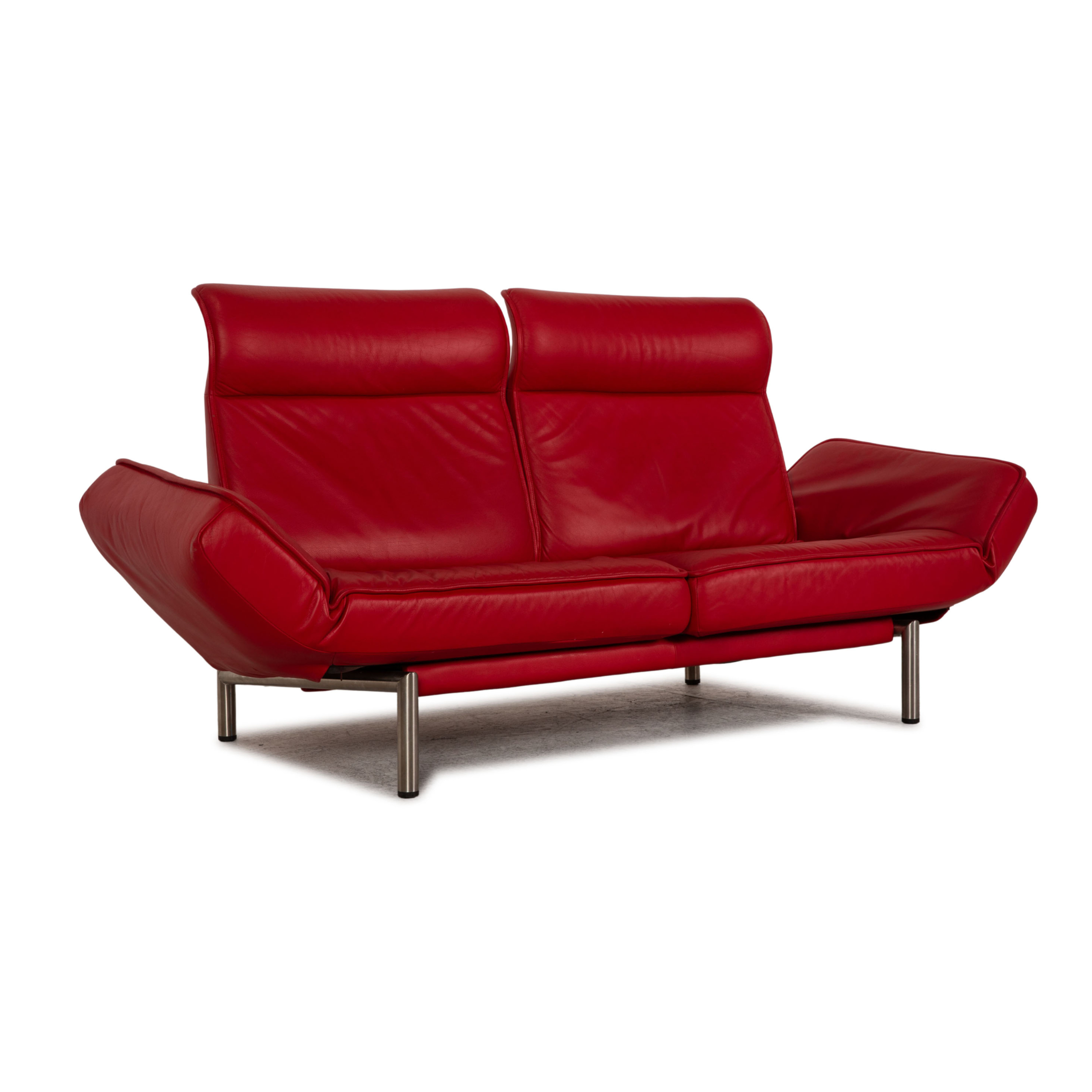 DS 450 Sofa 2-Sitzer mit Funktion Leder Rot | de Sede | COCOLI