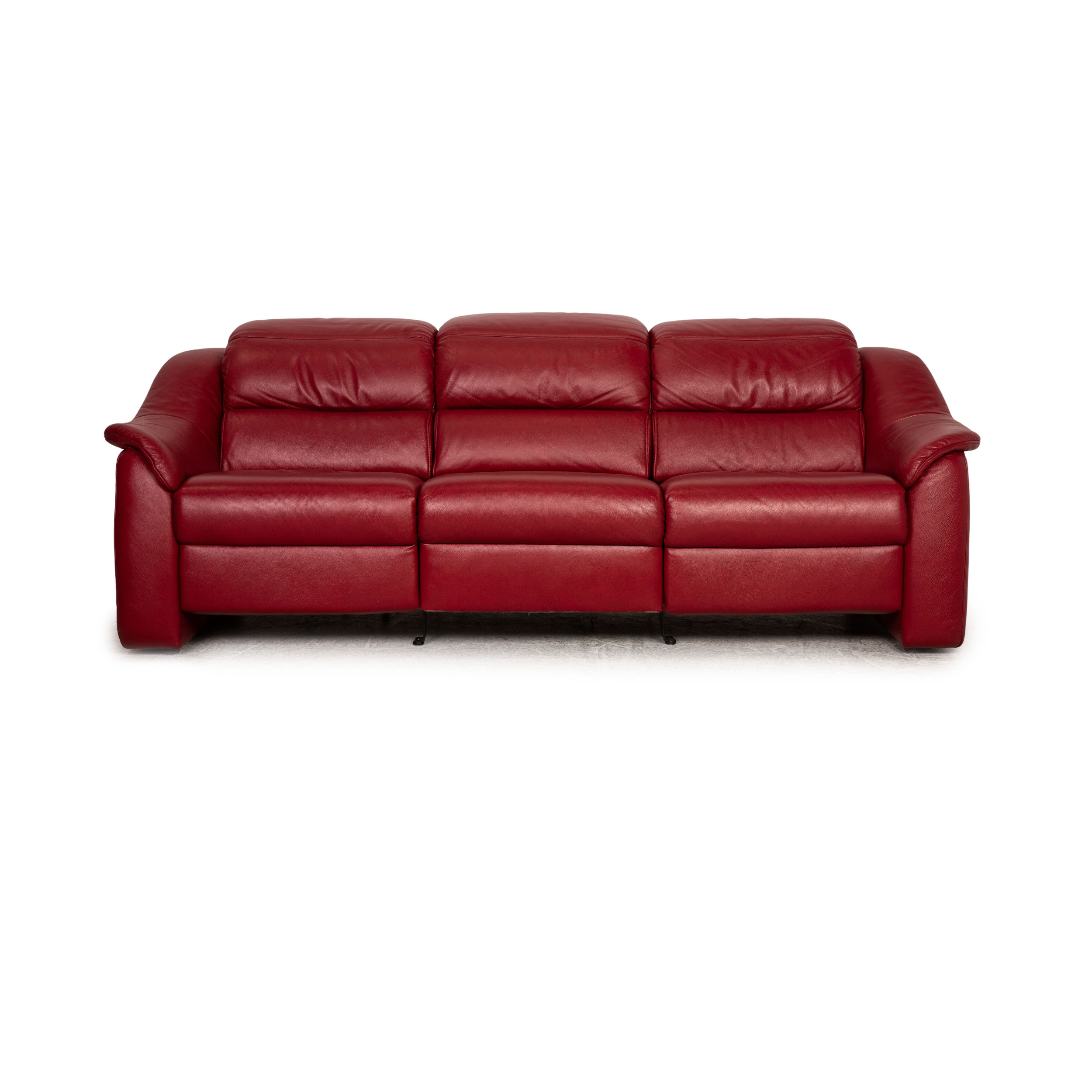 Sofa 3-Sitzer elektrische Funktion Leder Rot | Himolla | COCOLI