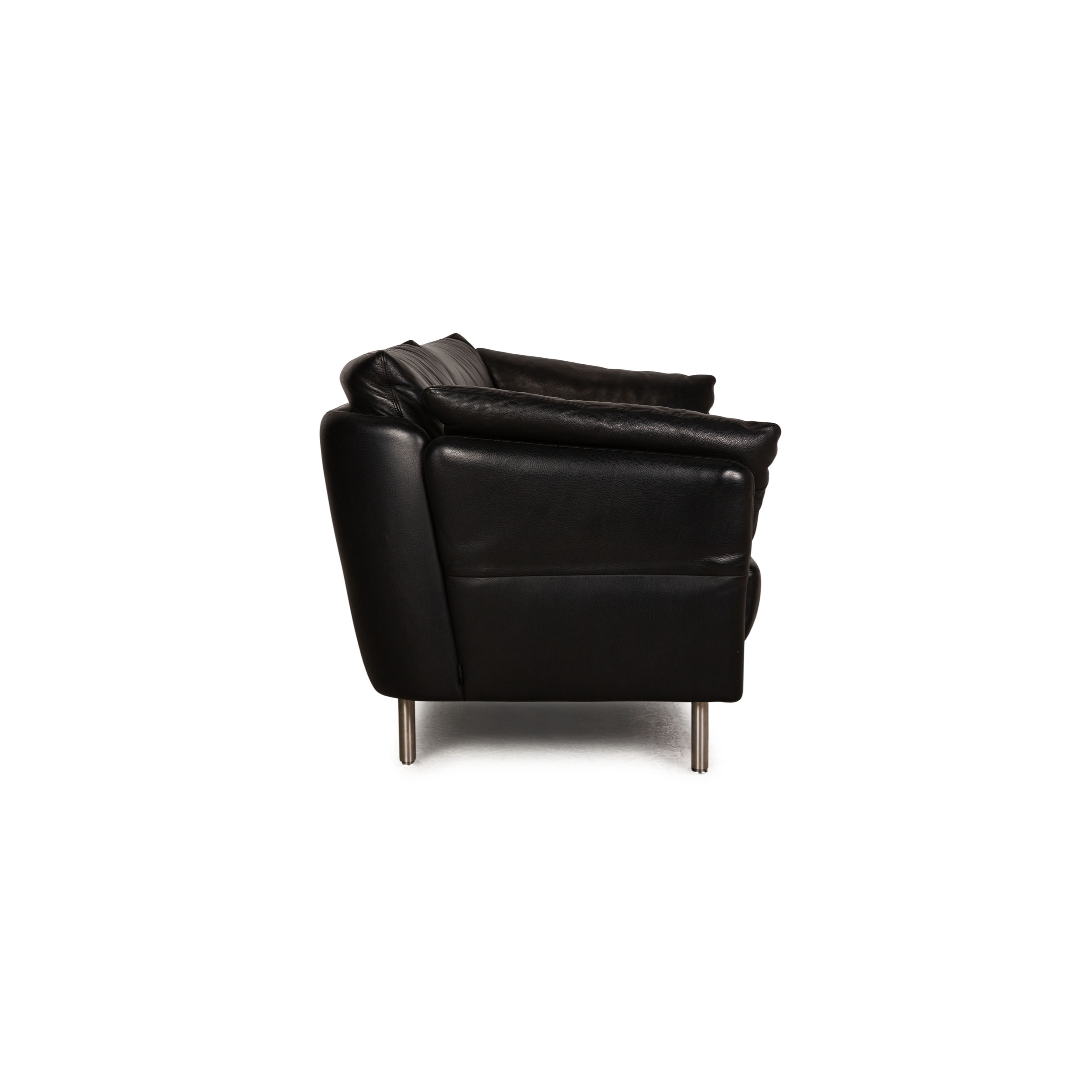 Cielo Sofa 3-Sitzer Leder Schwarz | Intertime | COCOLI