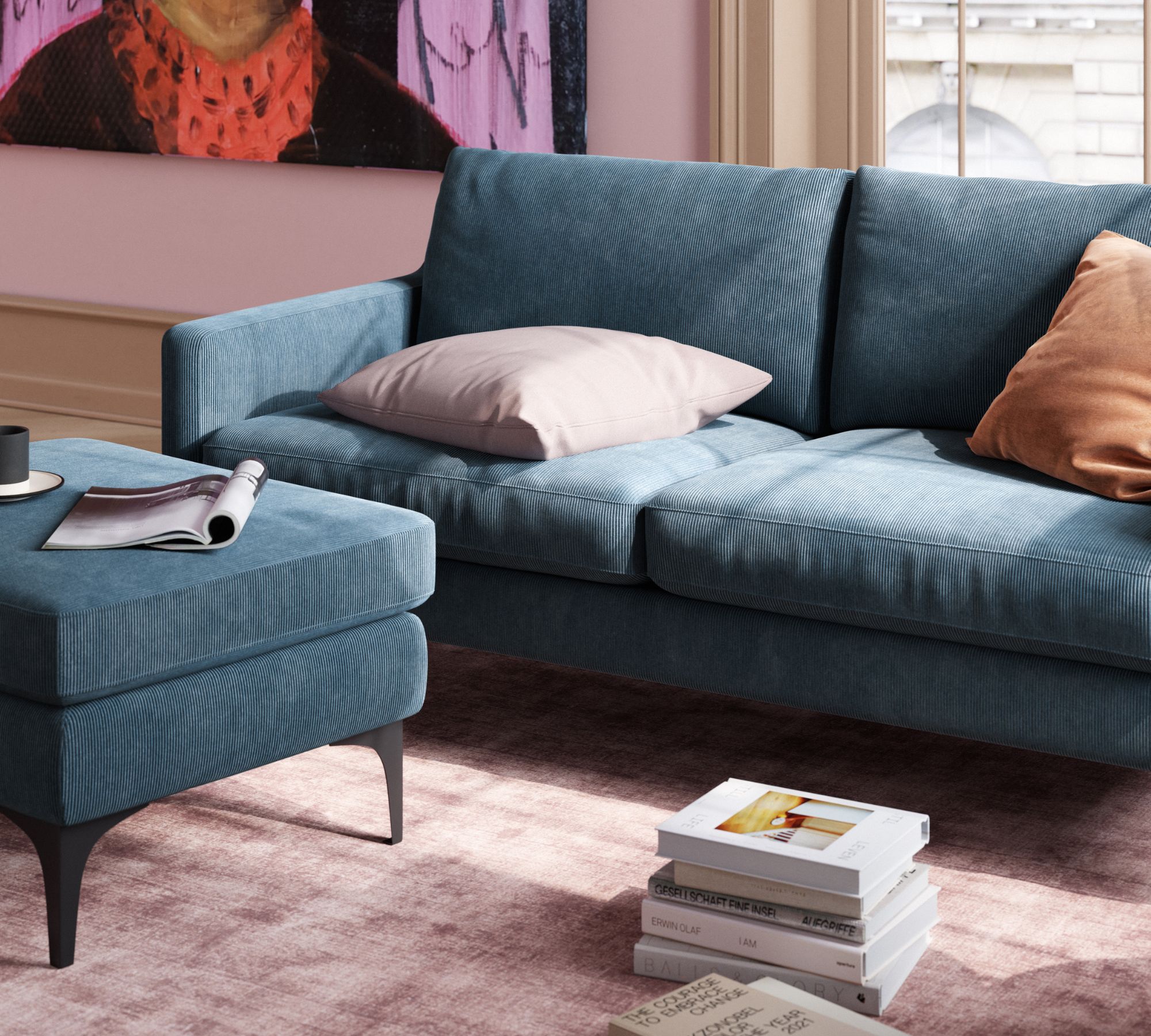 Astha Sofa 2-Sitzer Planet Grey Green | SOFACOMPANY | COCOLI