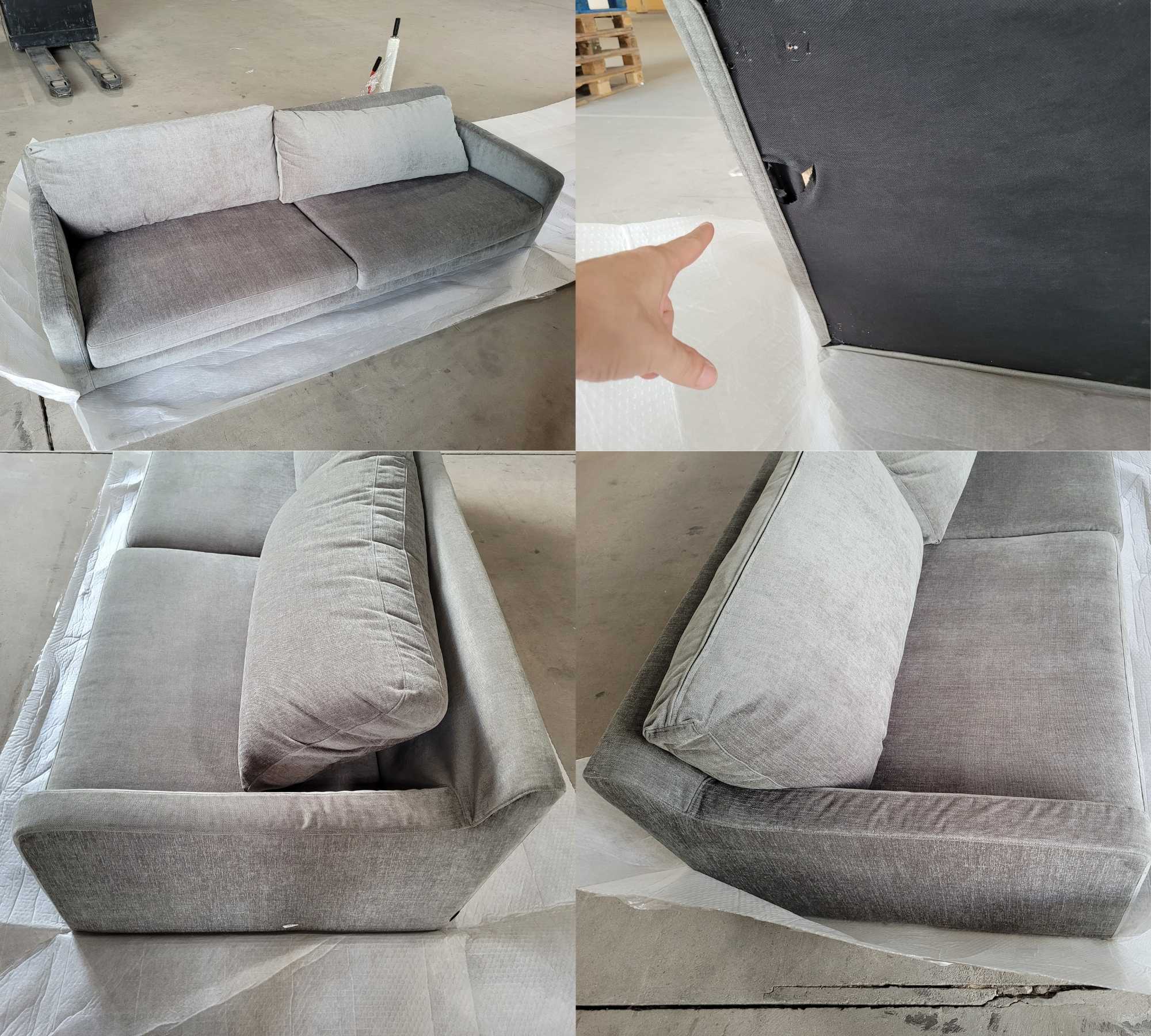 Anna Sofa 3-Sitzer Planet Grey Green | SOFACOMPANY | COCOLI