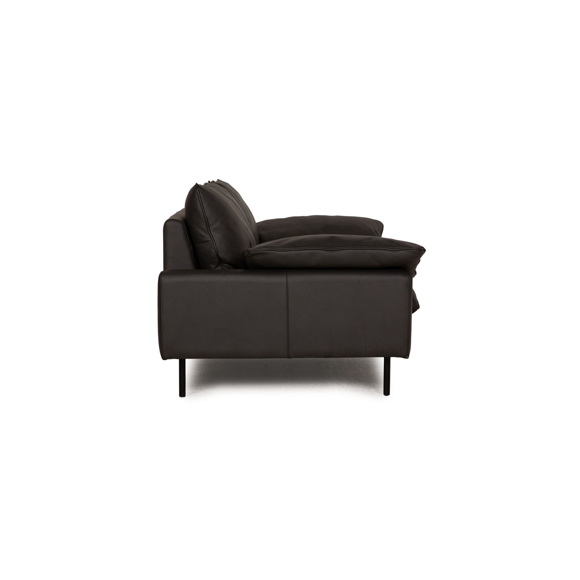 Fallyn Sofa 2-Sitzer Leder Anthrazit | MADE.COM | COCOLI