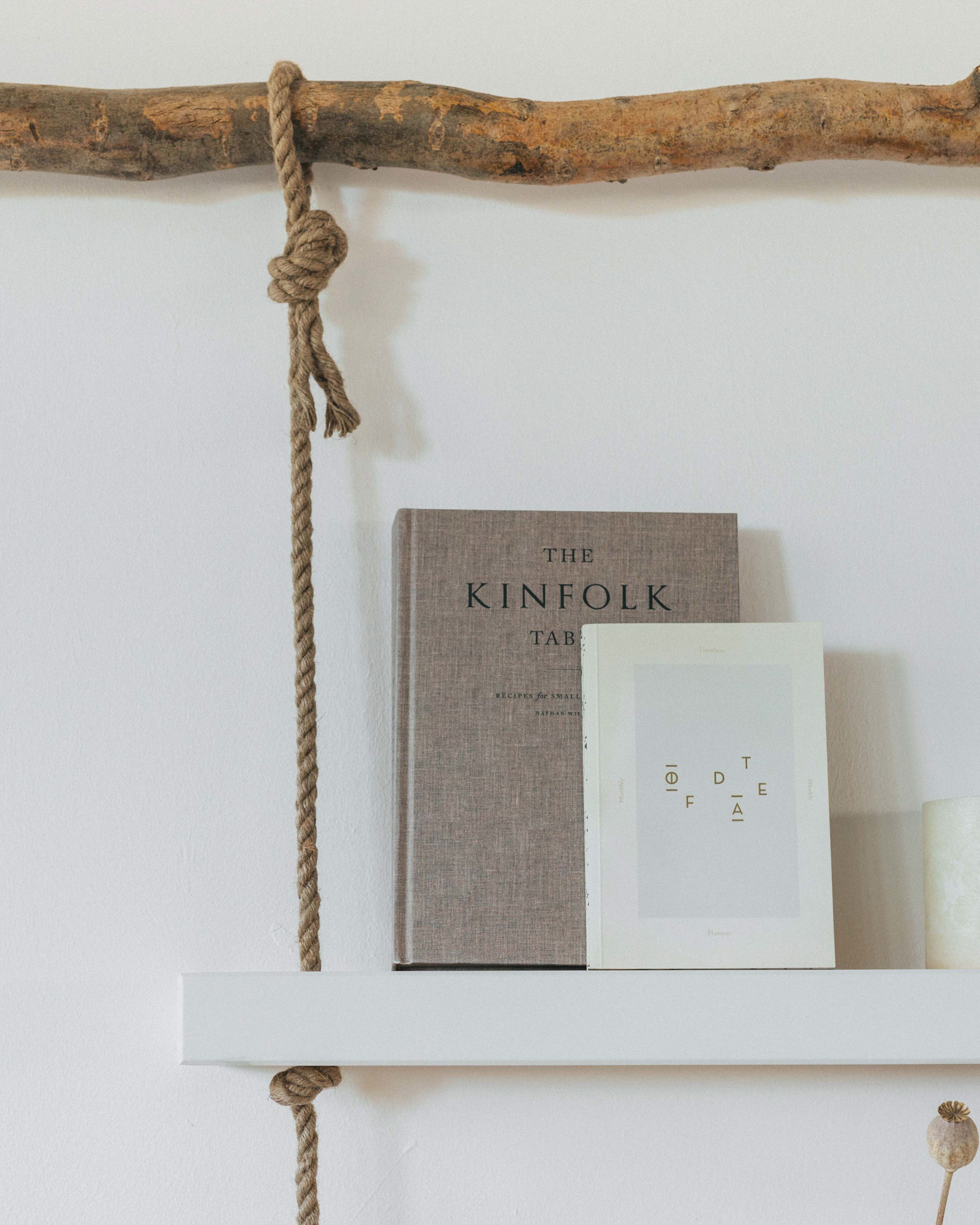 Makemba Regal Zwei Regalbretter Holz Weiß | Hannun | COCOLI